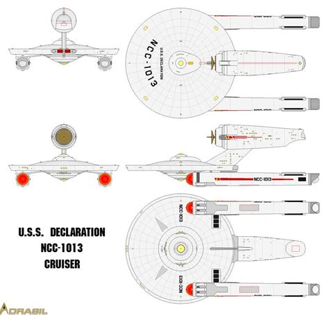 declaration class by adrasil star trek ships star trek art star