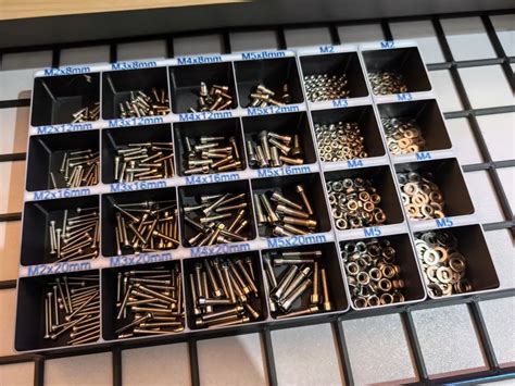 gridfinity screw sorting system m2 m5 by attirixx makerworld