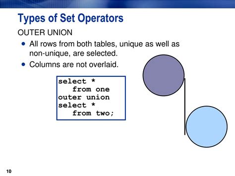 ppt sql set operators and modifiers powerpoint presentation free