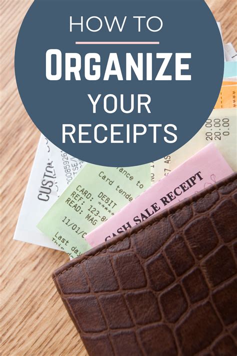 How To Organize Your Receipts Receipt Organization Paper