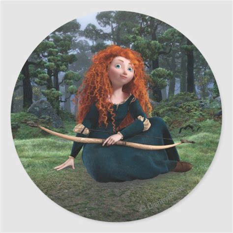 Merida 5 Classic Round Sticker Affiliate Ad Sticker Created