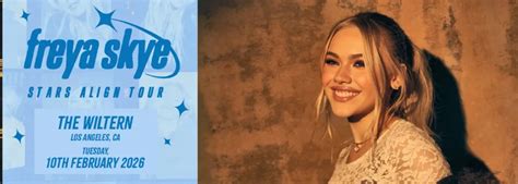 Freya Skye Tickets 10 February 2026 The Wiltern