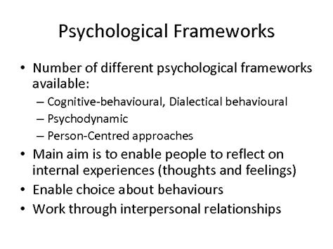 Psychologically Informed Environments Developing Homelessness Services That Recognise
