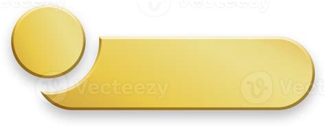Golden Glow Gradient Button 54810169 Png