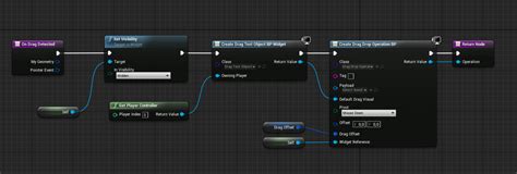 depending of drag and drop operation from anchor position in unreal