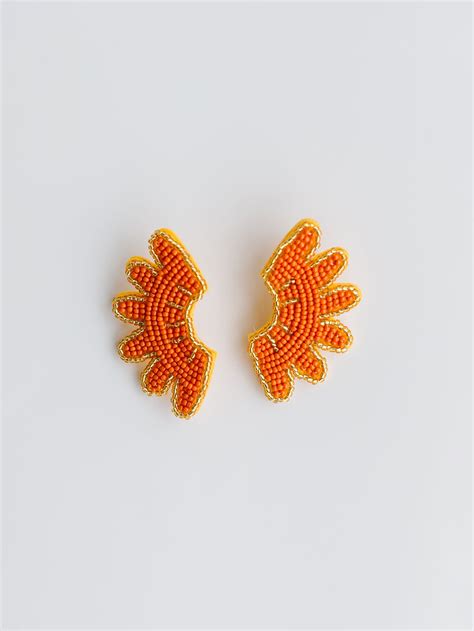 Ella Earrings Orange Michelle Mcdowell