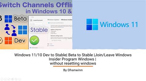 How To Leave Windows Insider Program Dev Channel At Darren Pennington Blog