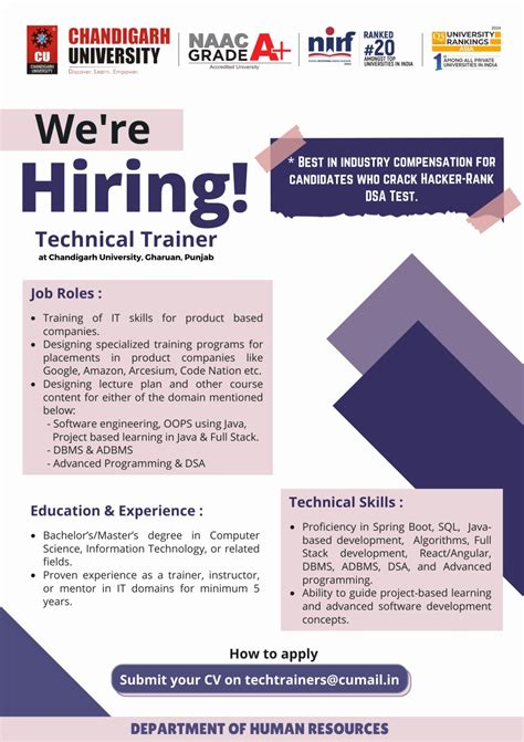 Poonam Arora On Linkedin Technicaltrainer Hiring Techjobs