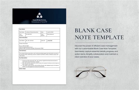 Blank Case Notes Template