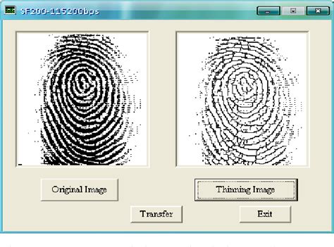 figure 1 from thinning processor for 160 x 192 pixel array fingerprint