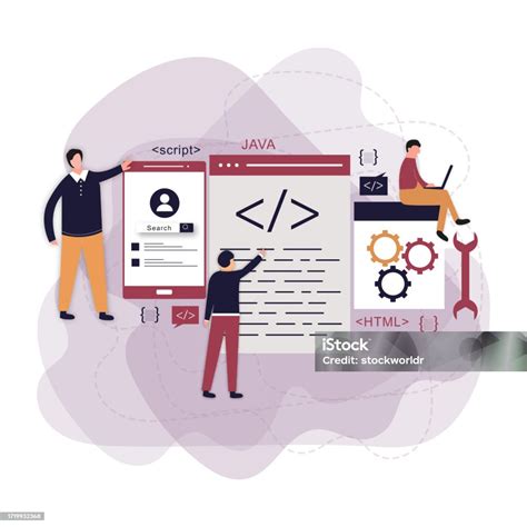 Web Devlopment Coding Concept Stock Illustration Download Image Now Banner Sign Binary
