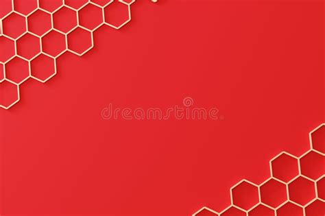 Colorful Red Backdrop Showcases An Intricate Honeycomb Pattern In A Dynamic Layout Offering