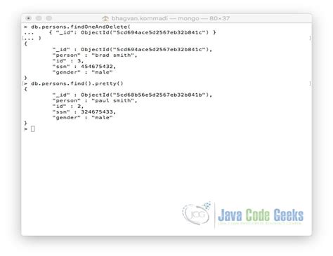 Mongodb Search By Id Example Java Code Geeks