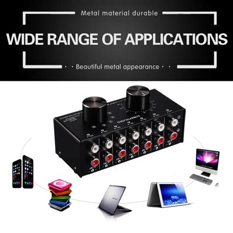 B016 6 Input 1 Output Audio Signal Source Selection Switcher Output