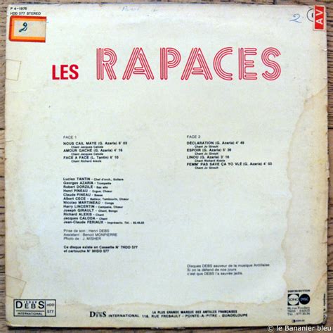 Les Rapaces 1976 Afro Caribbean Beats