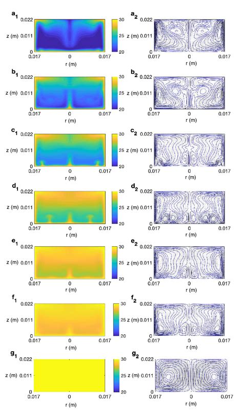 Contour Of The Predicted Temperature Velocity Field And Streamlines