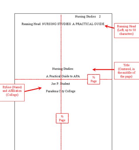 Apa Format Cover Page 2011 Image Of A Title Page Example English