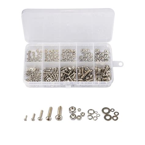 320pcs Screw Nut Bolt Assortmentstainless Steel Ss304 Stainless Steel