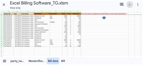 Download Excel Billing Software Free Top A To Z Tools