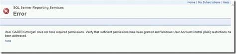 Ssrs Access Denied Message Ask Garth