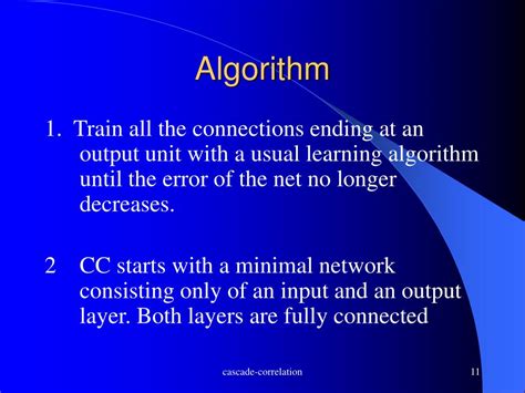 Ppt Cascade Correlation Powerpoint Presentation Free Download Id