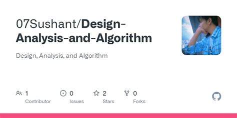 Github 07sushantdesign Analysis And Algorithm Design Analysis And