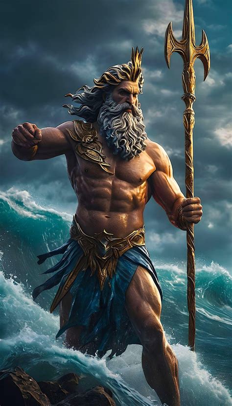 Download Ai Generated Poseidon Neptune Royalty Free Stock