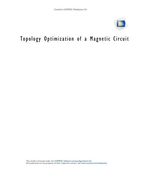 Pdf Topology Optimization Of A Magnetic Circuit Dokumentips