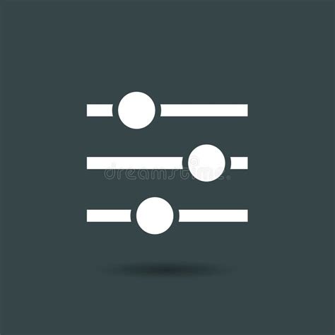 Filter Control Settings Icon Illustration For Websites And Mobile Minimalistic Flat Design