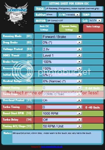 Hobbywing ESC Settings ONLY R C Tech Forums