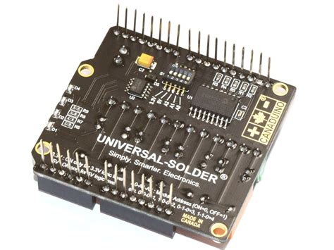 Canaduino 4 Ch I2c Relay Shield Diy Kit For Arduino Stackable