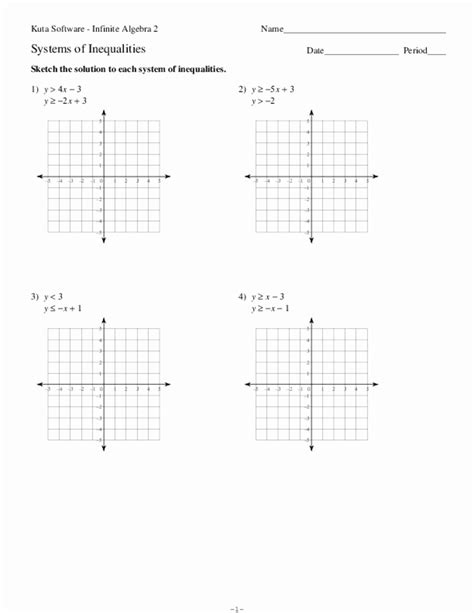 50 Systems Of Linear Inequalities Worksheet Chessmuseum Template Library