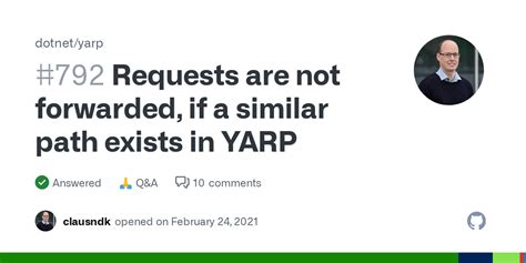 requests are not forwarded if a similar path exists in yarp · dotnet