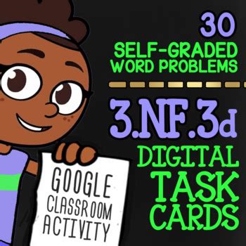 Comparing Ordering Fractions Digital Task Cards For Google Classroom NF D