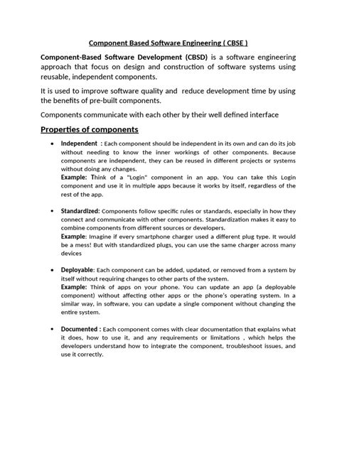 component based software engineering pdf computer science computing