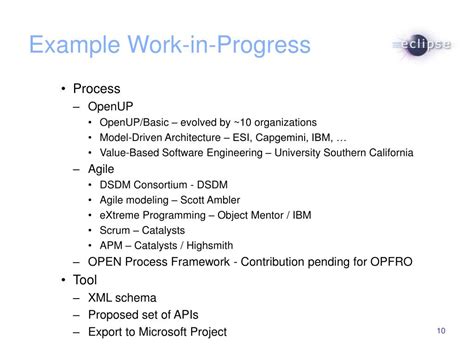Ppt What Is The Eclipse Process Framework Powerpoint Presentation
