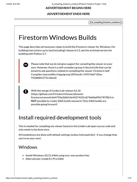 Fs Compiling Firestorm Windows Phoenix Firestorm Project Wiki