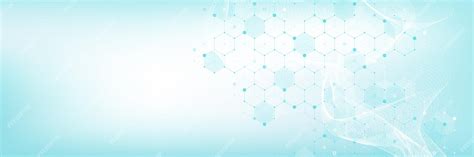 Premium Vector Molecular Abstract Structure And Genetic Engineering