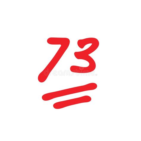 73 Points Test Score Seventy Three Points Grade Results Vector Stock