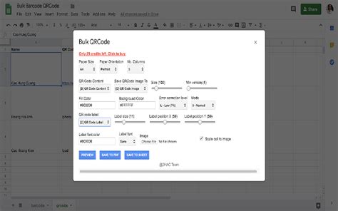 Bulk QR Code Barcode Generator Google Workspace Marketplace