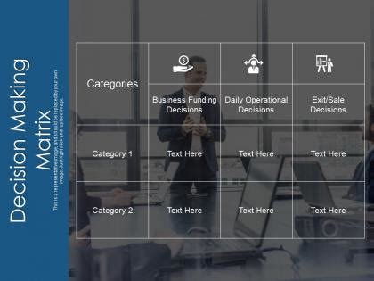 Decision Matrix Slide Team