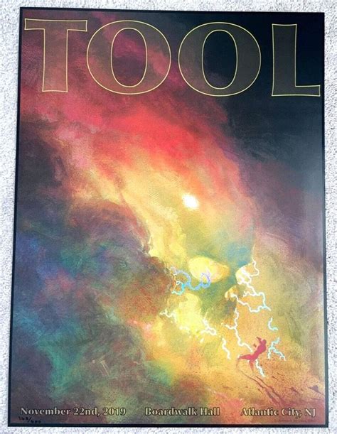 Tool Band Concert Tour Poster Atlantic City Ac November 22 2019