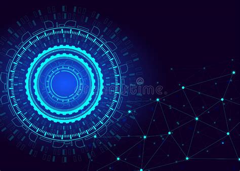 High Tech Digital Technology Network Abstract Technology Background Hi Tech Communication