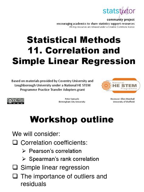 Simple Linear Regression Pdf Correlation And Dependence