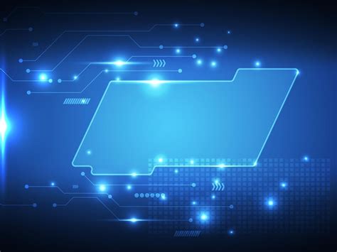 Premium Vector Abstract Blue Power Cyber Digital Technology Futuristic Background