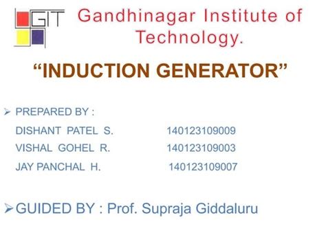 Doubly Fed Induction Generator Ppt