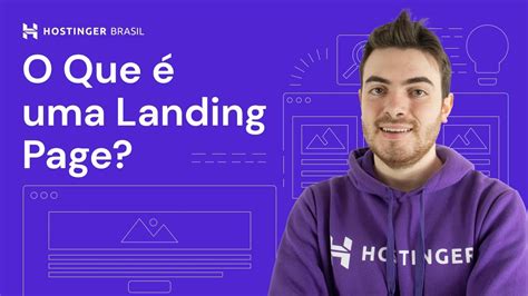 O Que é Uma Landing Page 📃 Hostinger Brasil Youtube