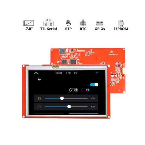Nextion Nx8048p070 7 Inch Intelligent Series Resistive Hmi Touch Display Robotshop
