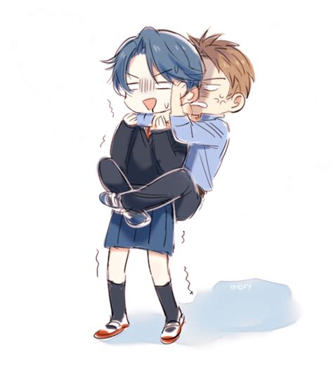 Kashima Yuu And Hori Masayuki Gekkan Shoujo Nozaki Kun Drawn By Mery