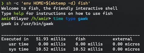 type command takes x100 than it takes using root or bash rendering